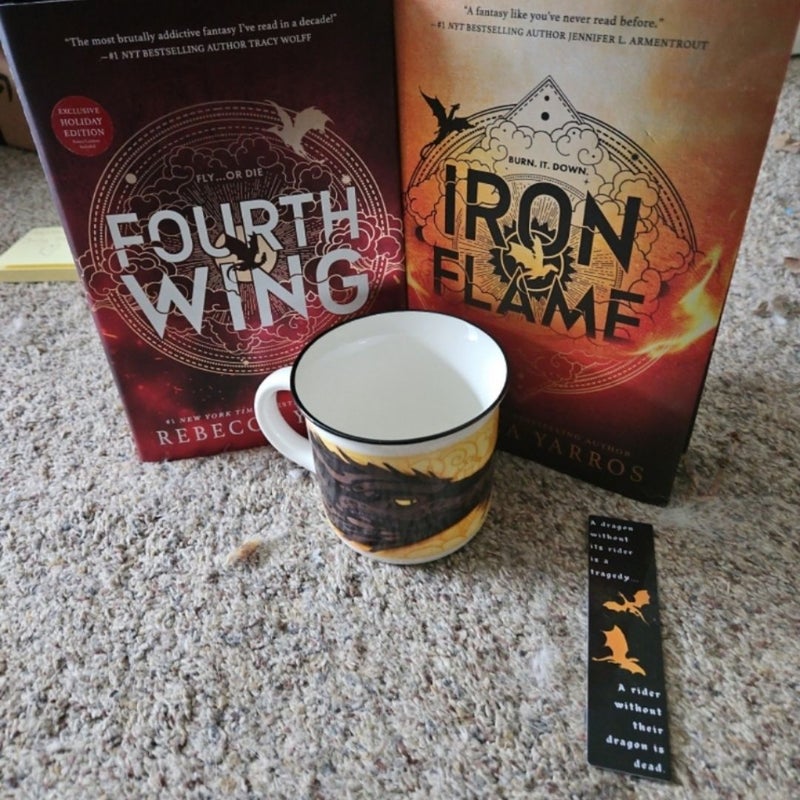 Fourth Wing Iron Flame Illumicrate Exclusive Mug Sprayed Edges First ...