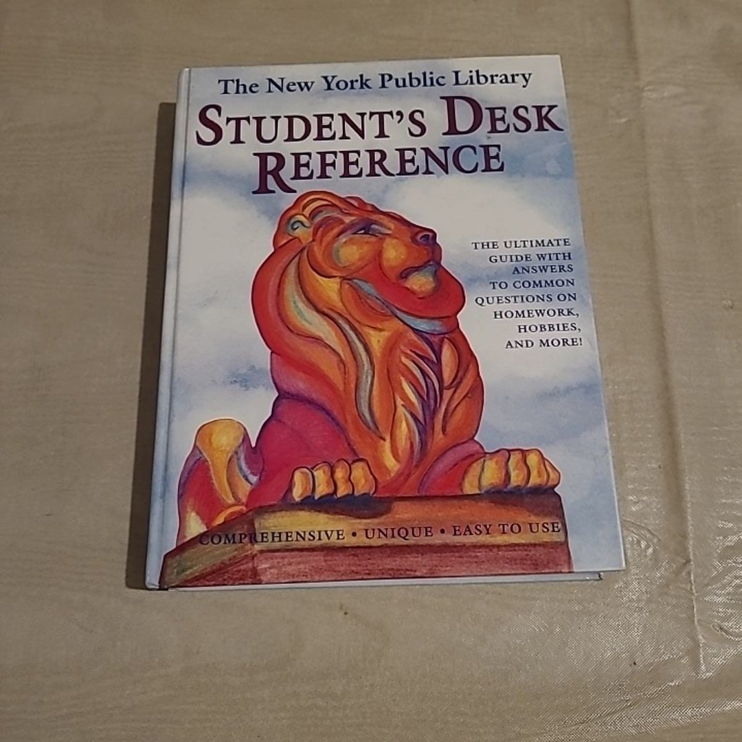 The New York Public Library Student's Desk Reference by New York Public ...