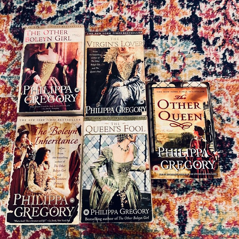 Philippa Gregory Paperback Book Lot Of 5 Historical Romantic Fiction ...