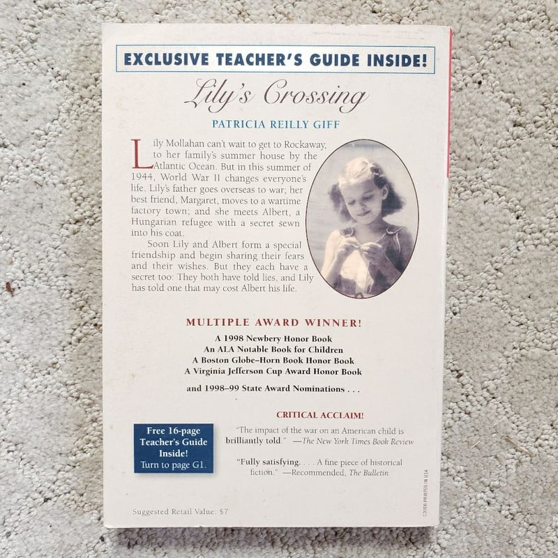 Lily's Crossing (Exclusive Teacher's Edition) by Patricia Reilly Giff ...