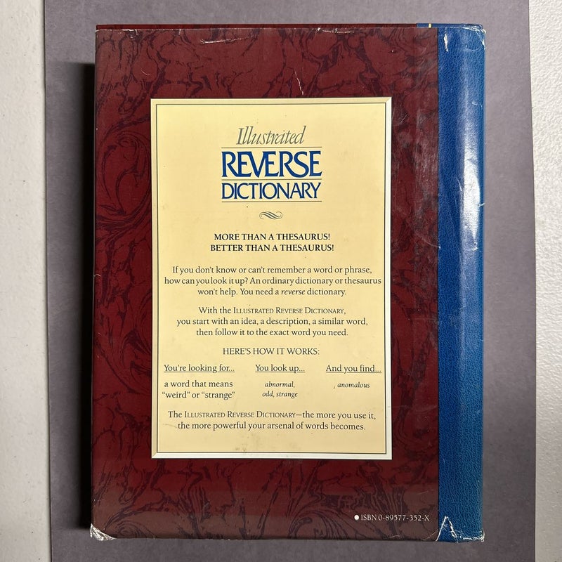 Reader’s Digest Illustrated Reverse Dictionary by John Ellison Kahn, MA ...