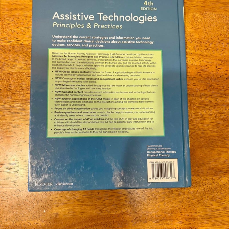 Assistive Technologies by Albert M. Cook, Janice Miller Polgar Assistive Technologies by Albert M. Cook, Janice Miller Polgar
