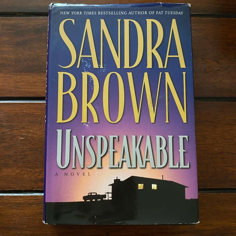 Unspeakable by Sandra Brown, Hardcover | Pangobooks