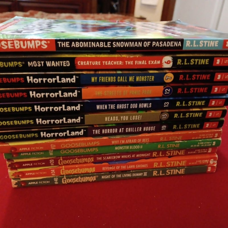 12 Book Lot Goosebumps Vintage by R.L. STINE, Paperback | Pangobooks