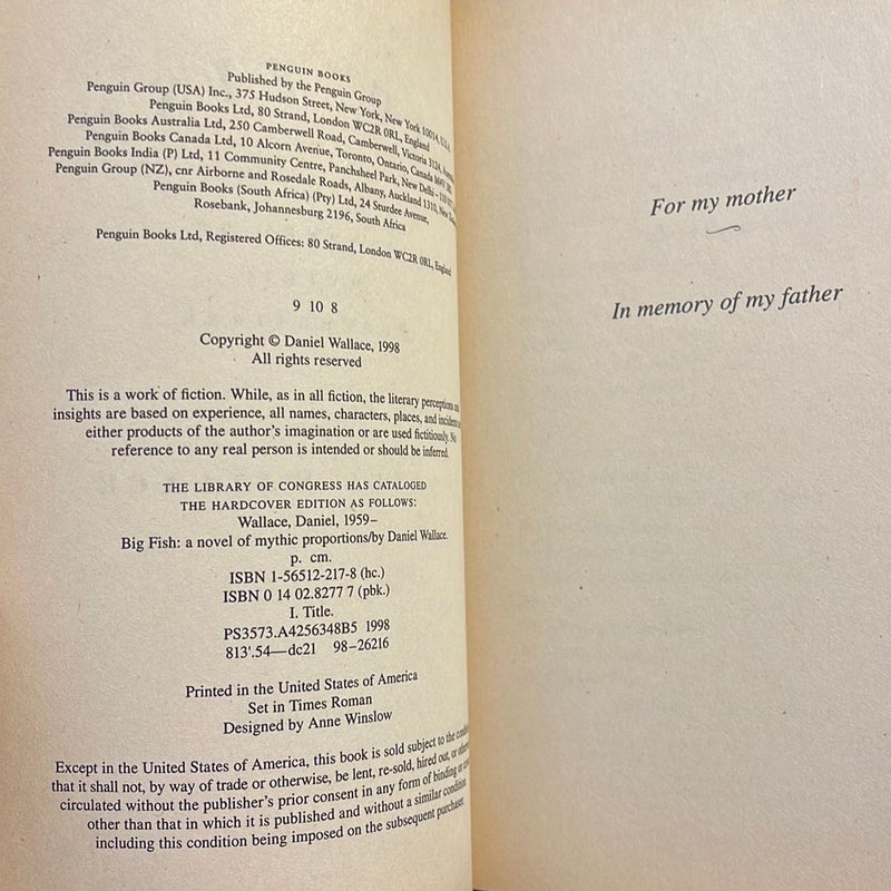 Big Fish by Daniel Wallace, Paperback | Pangobooks