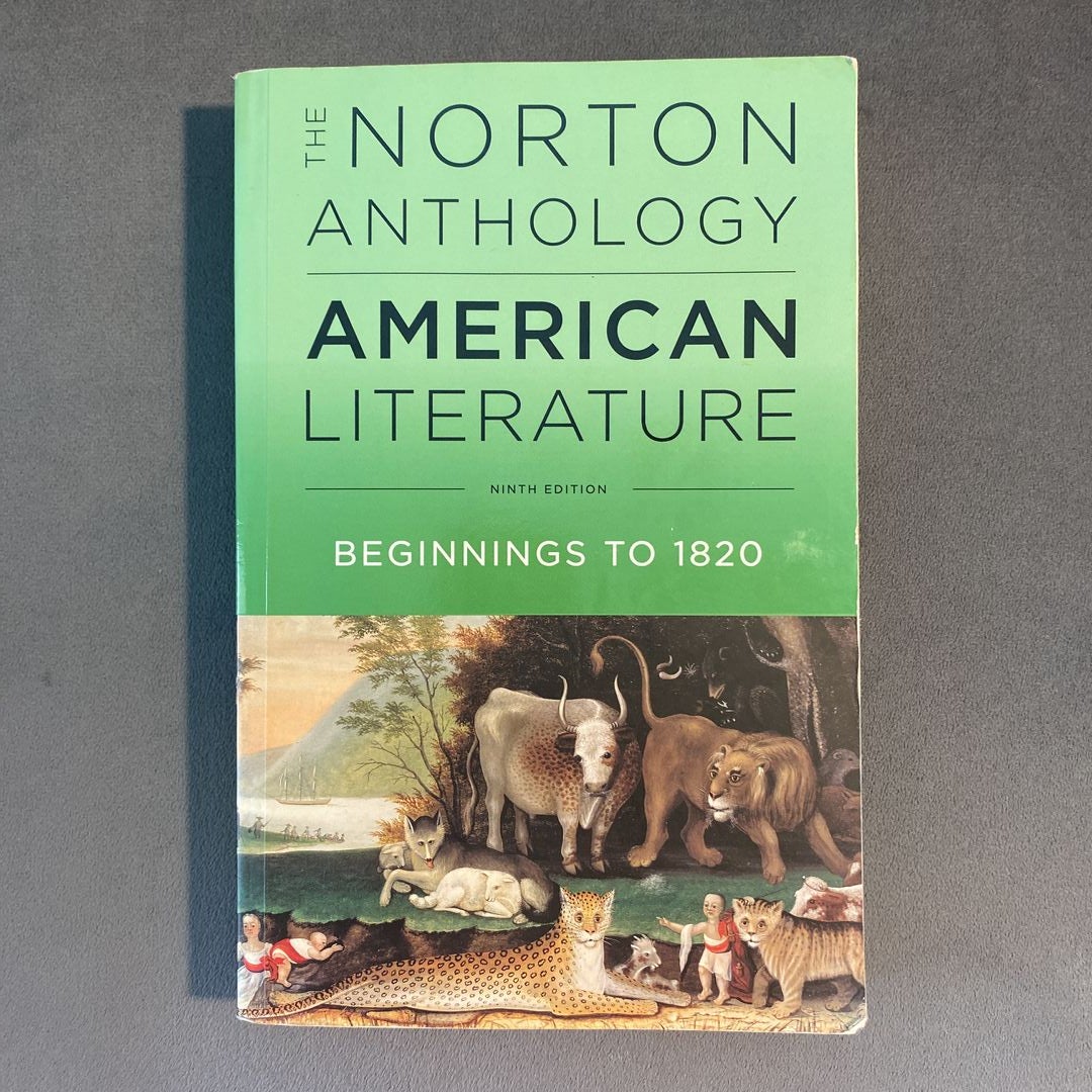 The Norton Anthology of American Literature (Ninth Edition) (Vol. A) by ...