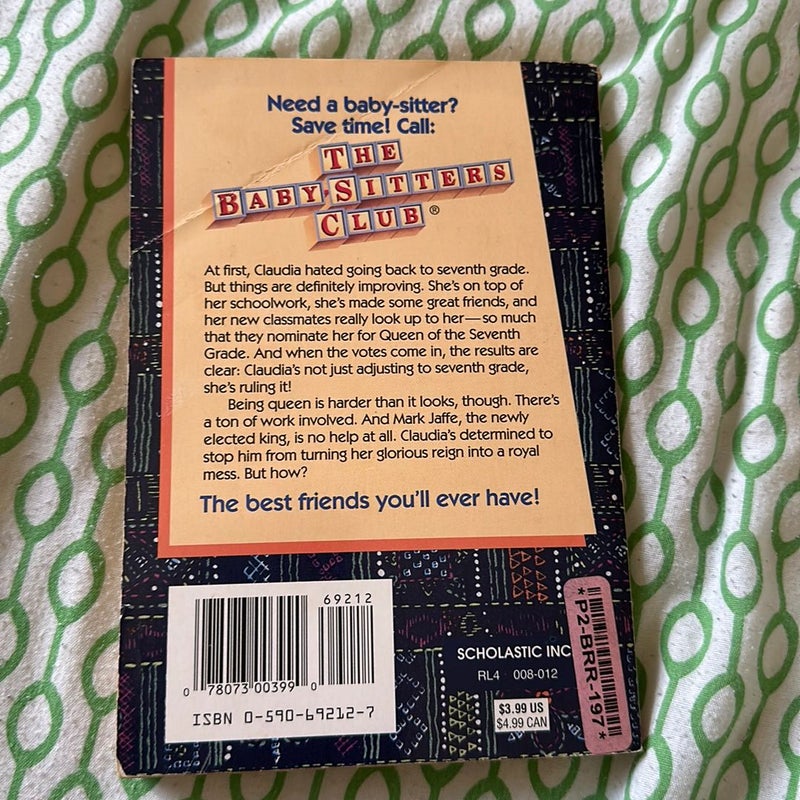 Claudia, Queen of the Seventh Grade by Ann M. Martin, Paperback ...