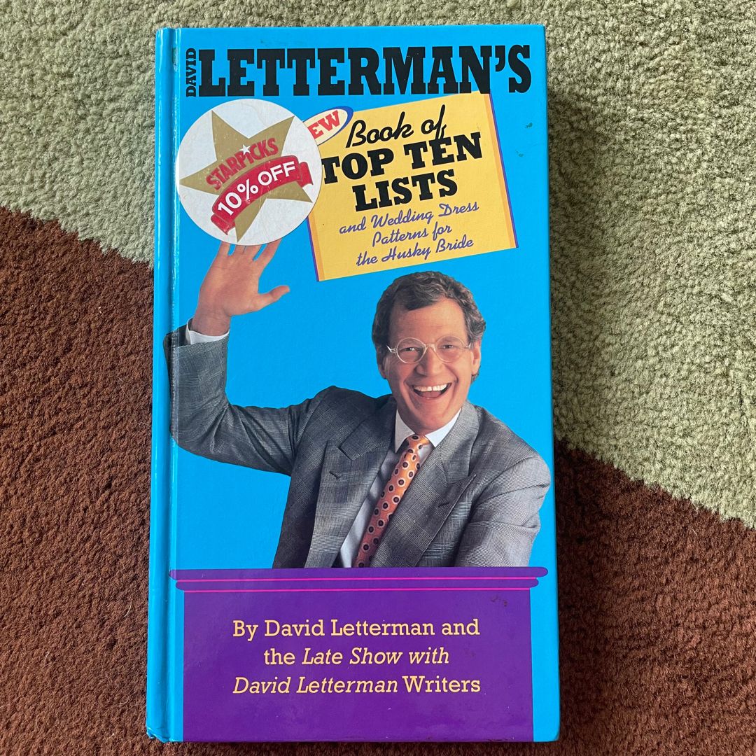 David Letterman's book of Top Ten Lists by David Letterman
