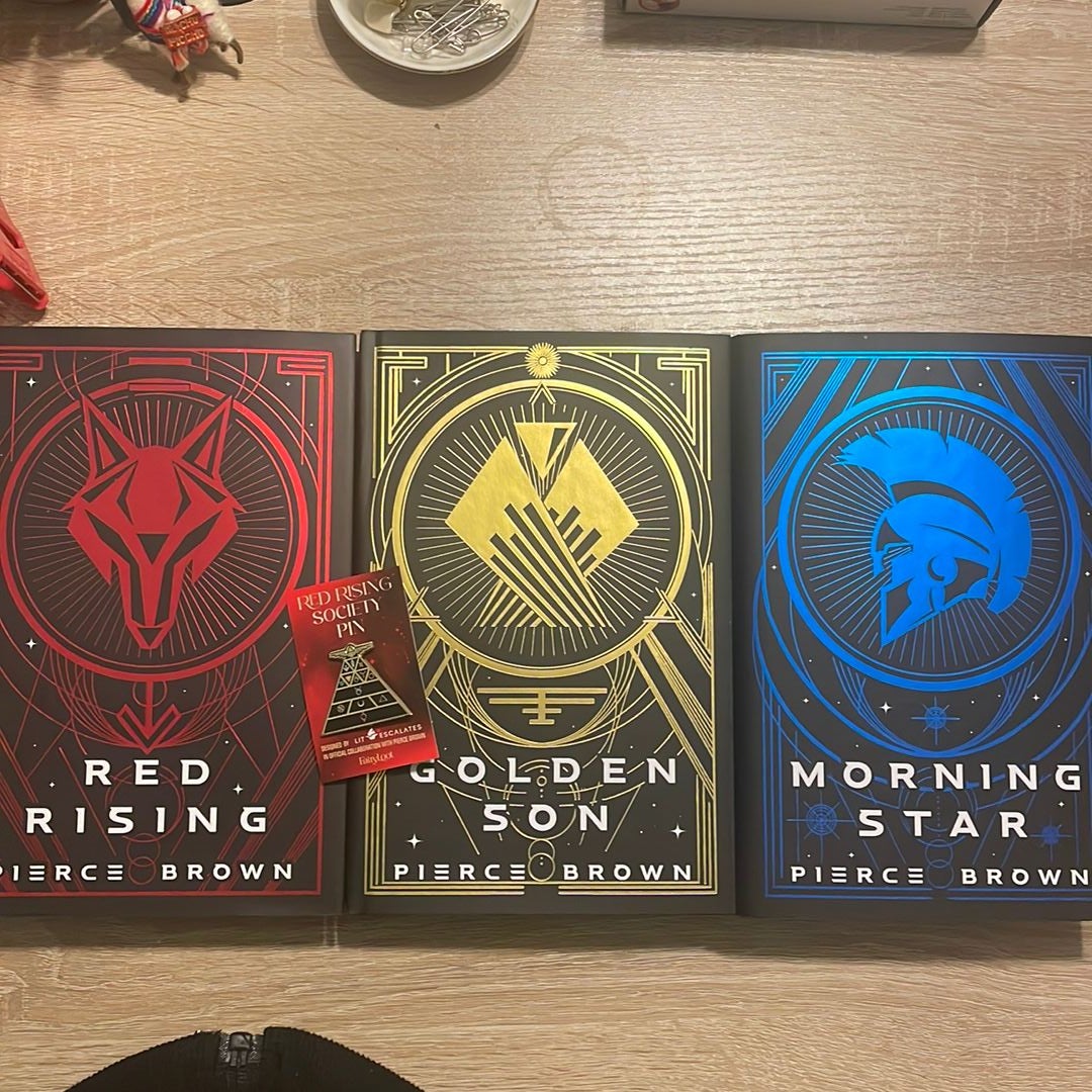 Red Rising Fairyloot Iron Edition w Enamel Pin by Pierce Brown ...