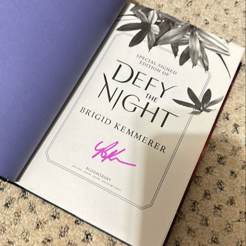 Defy the Night -signed by brigid kemmerer, Hardcover | Pangobooks