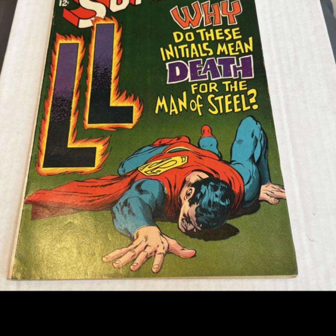 1968 DC Comics SUPERMAN LL Initials #204 Vintage Super Hero Comic Book ...
