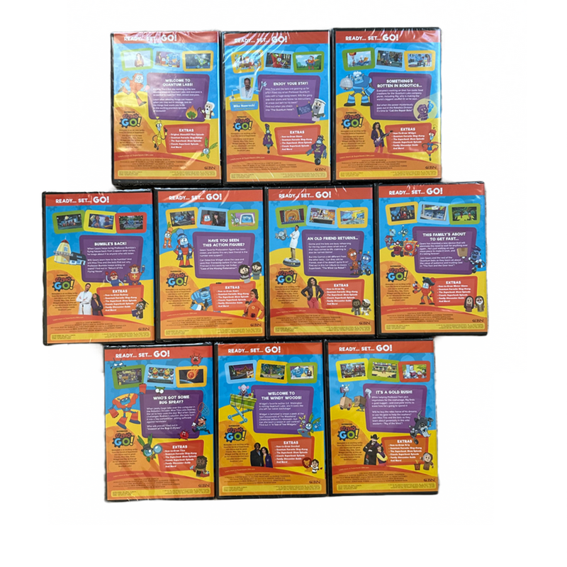 26 DVDs of SuperBook, featuring thrilling Bible stories, Gizmo Go!, and ...
