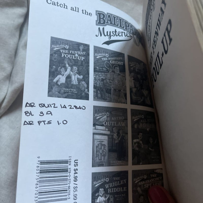 Ballpark Mysteries #1: the Fenway Foul-Up