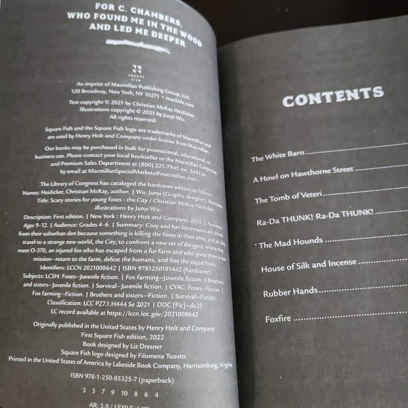 Scary Stories for Young Foxes: the City by Christian McKay Heidicker