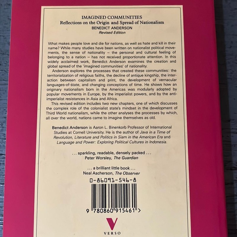 Imagined Communities by Benedict Anderson