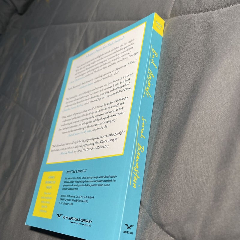 Bad Animals ARC by Sarah Braunstein, Paperback | Pangobooks