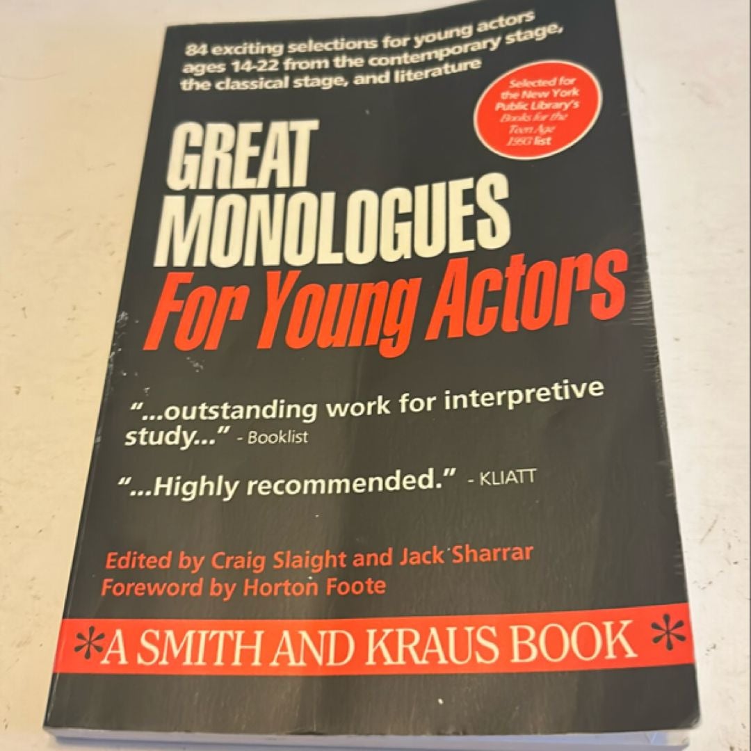 Great Monologues for Young Actors by