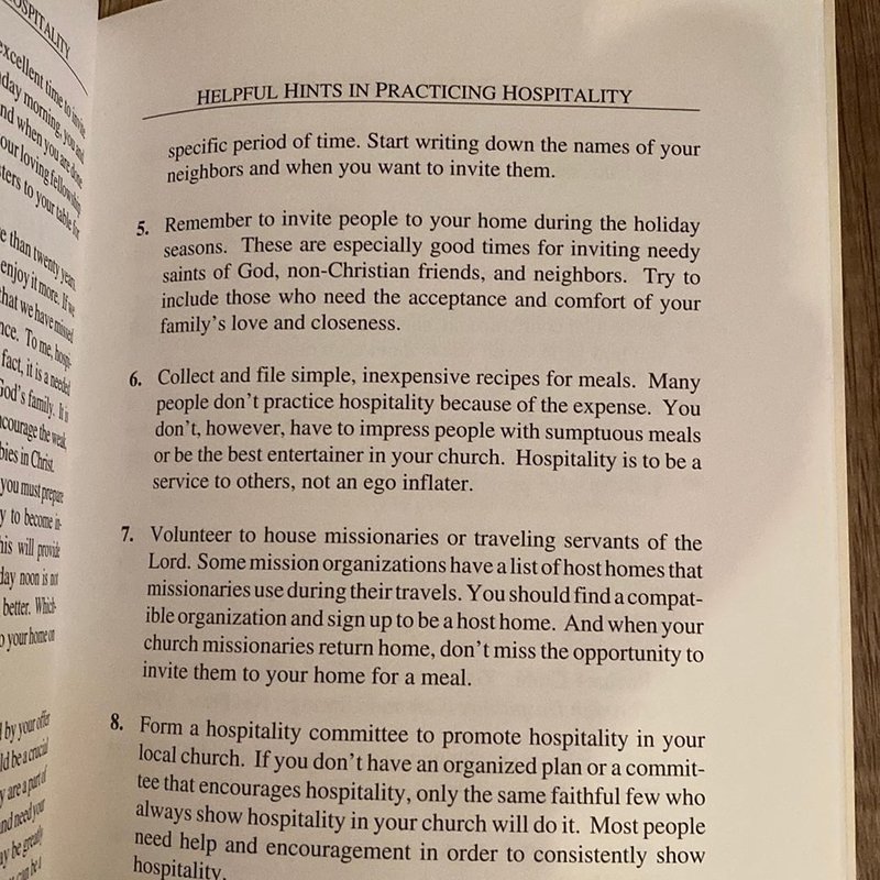 The Hospitality Commands by Alexander Strauch