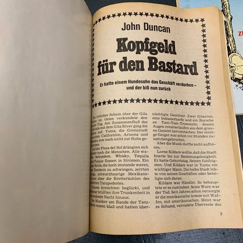 2 German Pulp Westerns from the 70s by Treuer Partner Chico, Paperback ...