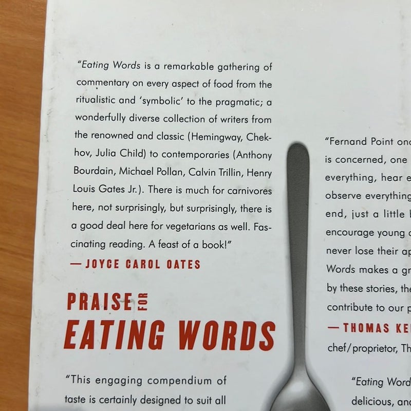 Eating Words by Sandra M. Gilbert, Hardcover | Pangobooks