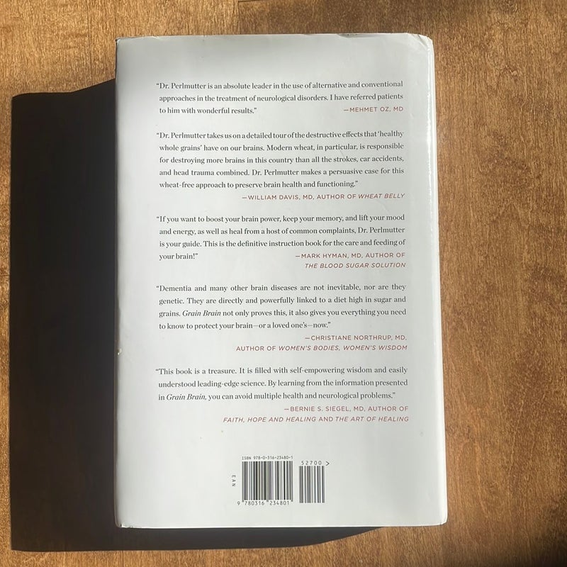Grain Brain by David Perlmutter, Hardcover | Pangobooks
