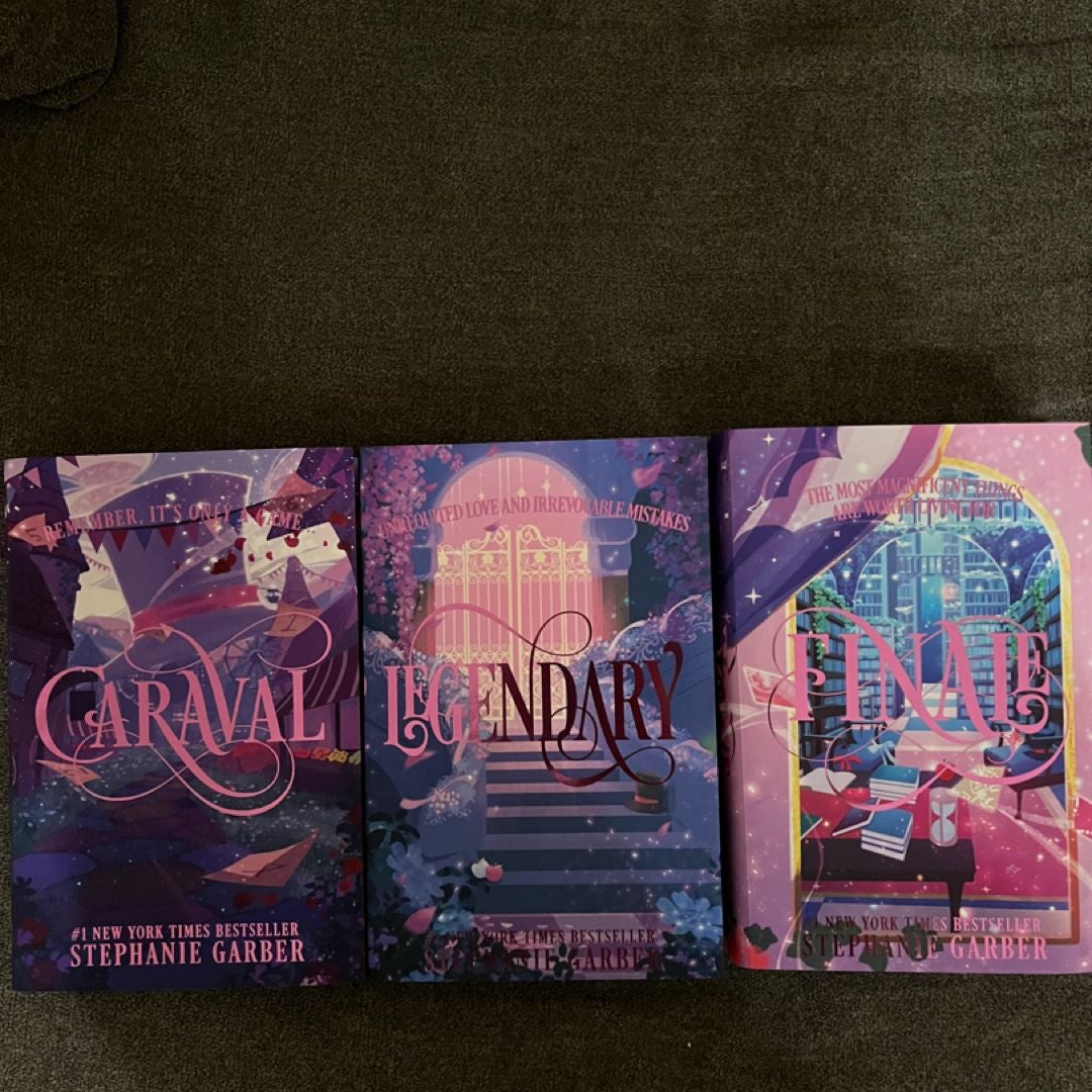Caraval Trilogy Series (3 books) Special edition with inside page overlays by Stephanie Garber ...