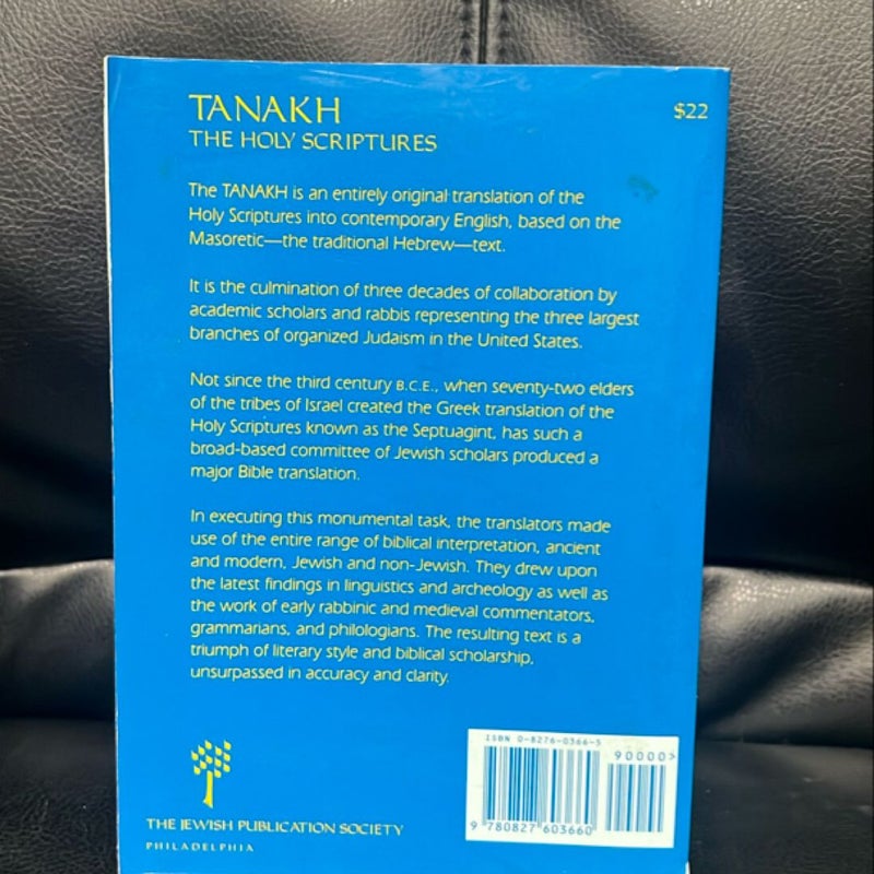 JPS TANAKH: the Holy Scriptures (blue) by Inc. Jewish Publication ...