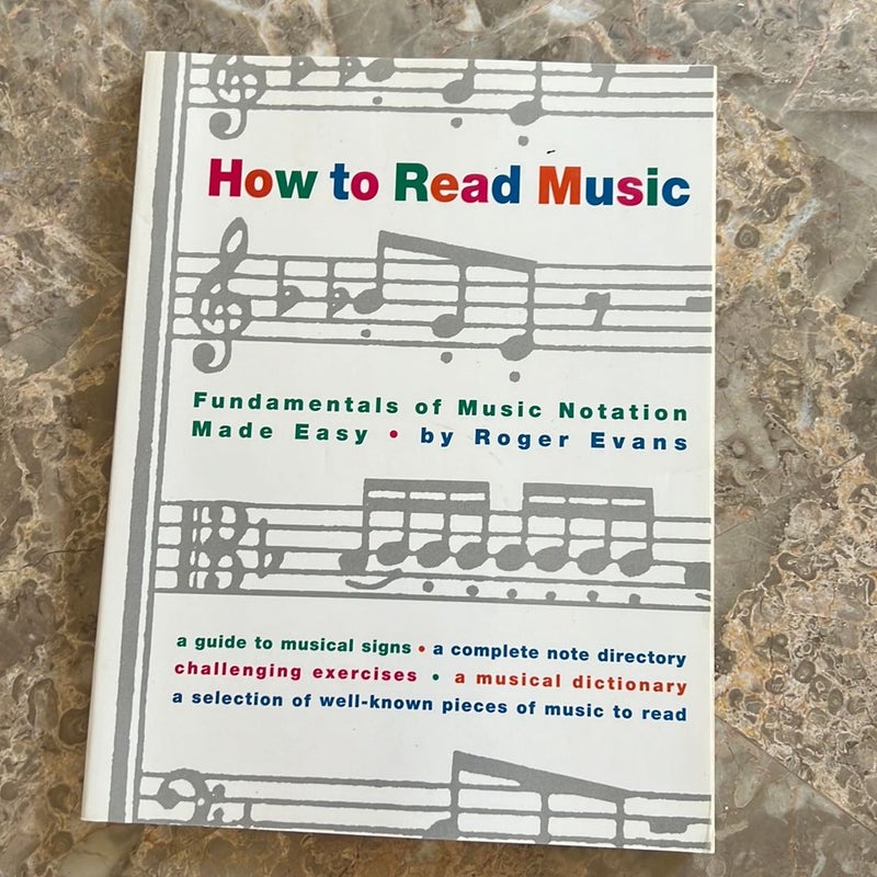 How to Read Music by Roger Evans, Paperback | Pangobooks