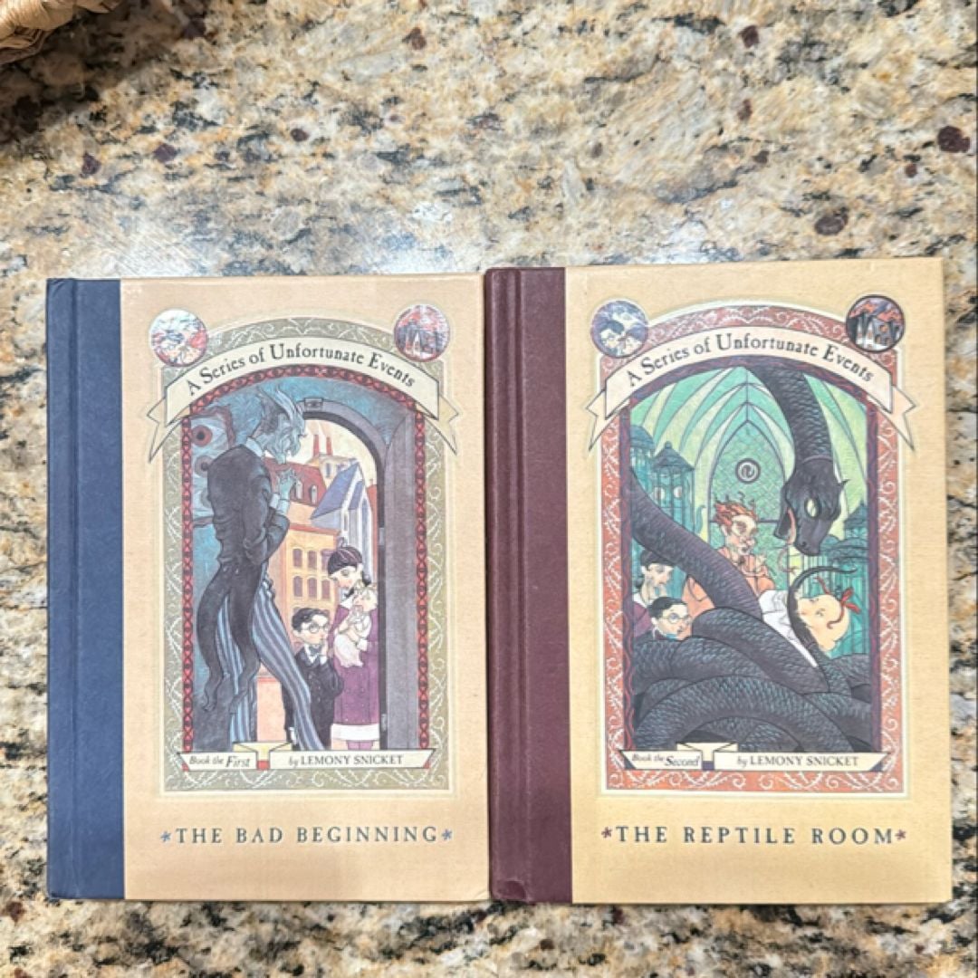 A Series of Unfortunate Events - books one and two by Lemony Snicket ...