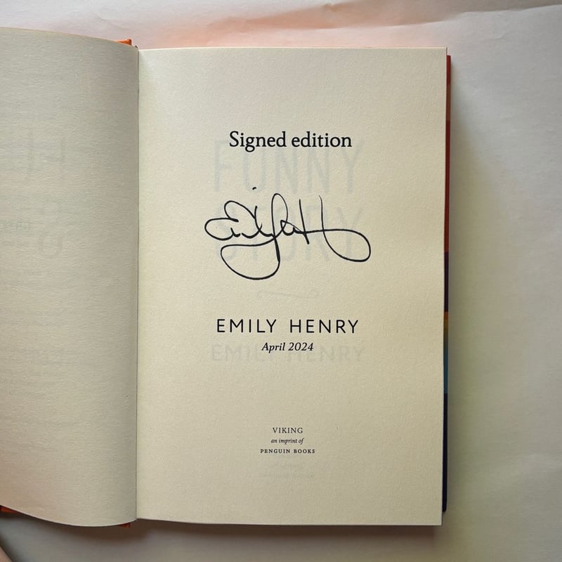Funny Story *signed Waterstones edition!* by Emily Henry , Hardcover ...