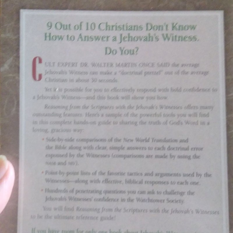 Reasoning from the Scriptures with the Jehovah's Witnesses