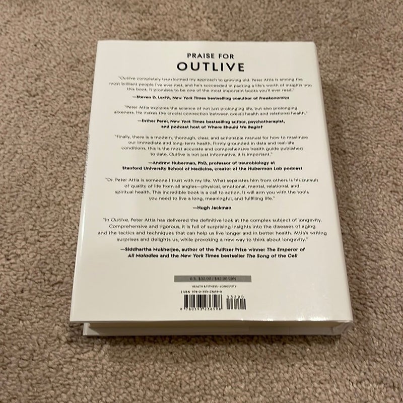 Outlive by Peter Attia; Bill Gifford, Hardcover | Pangobooks