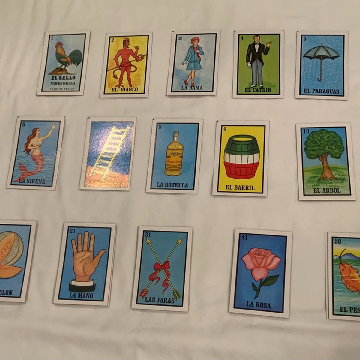 Deck Of Mexican Loteria Cards Bingo Game Authentic Hecho En Mexico by ...