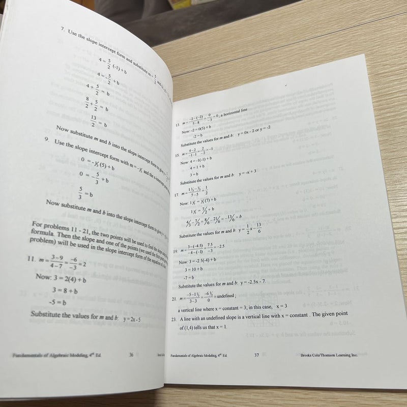 Fundamentals of Algebraic Modeling Fundamentals of Algebraic Modeling