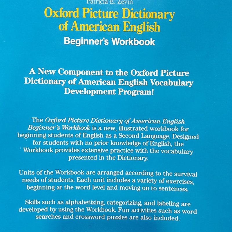 Oxford Picture Dictionary of American English by Patricia E. Zevin ...