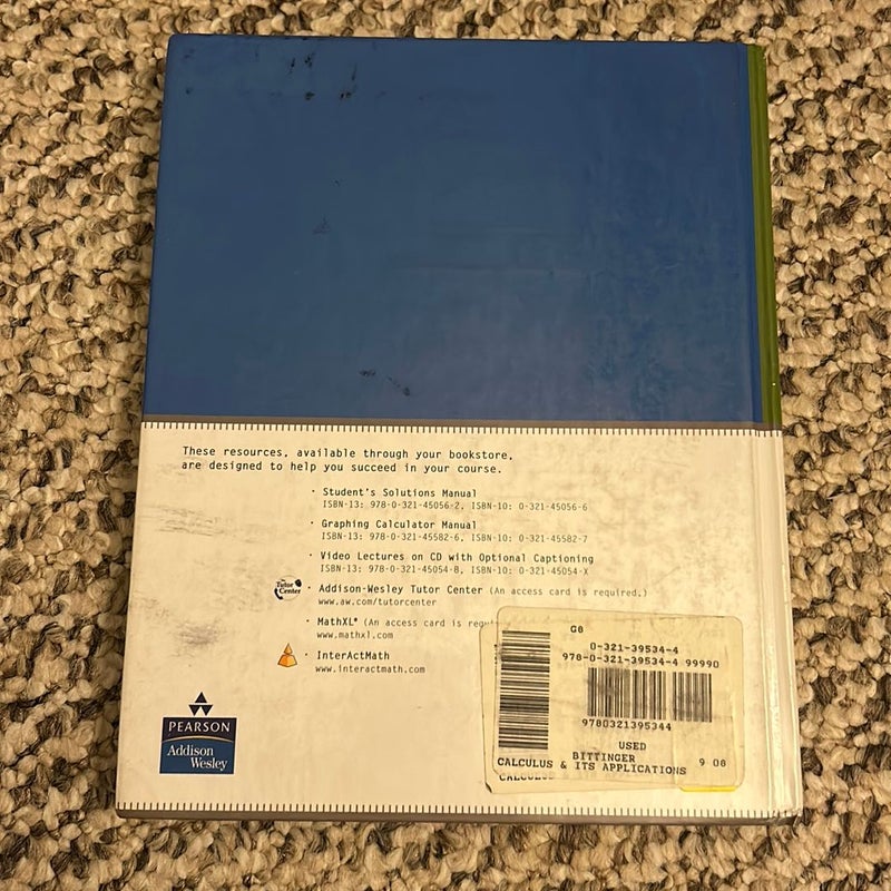 Calculus and Its Applications by Marvin L. Bittinger; David J ...