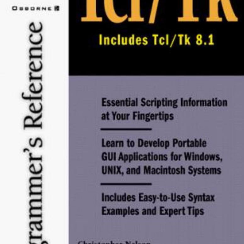 TCL/TK Programmer's Reference by Christopher Nelson | Pangobooks