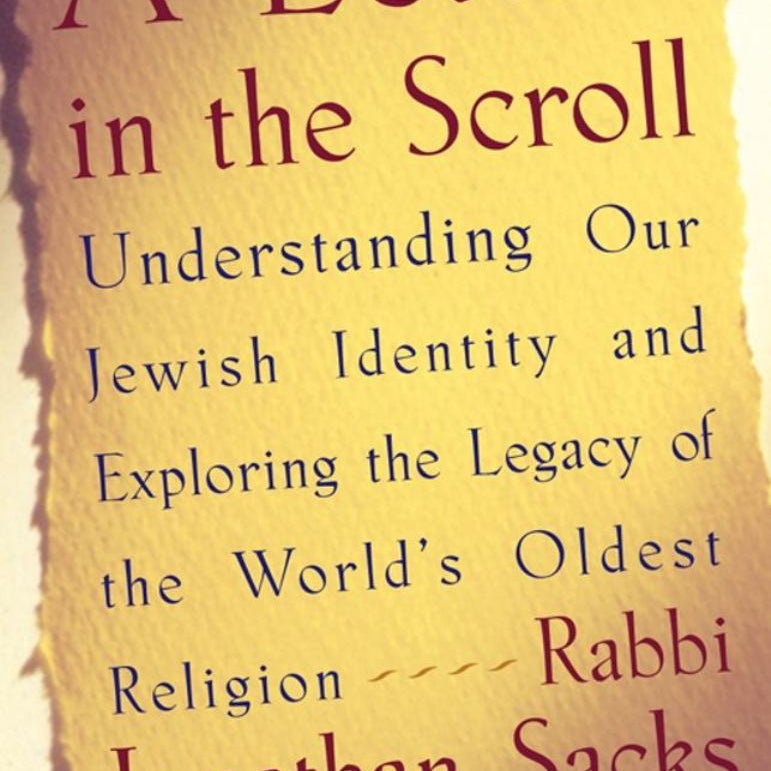 A Letter in the Scroll by Rabbi Jonathan Sacks | Pangobooks
