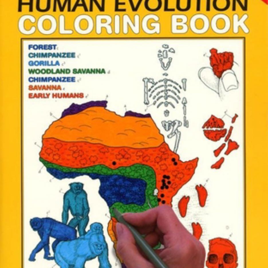 The Human Evolution Coloring Book, 2nd Edition by Coloring Coloring ...