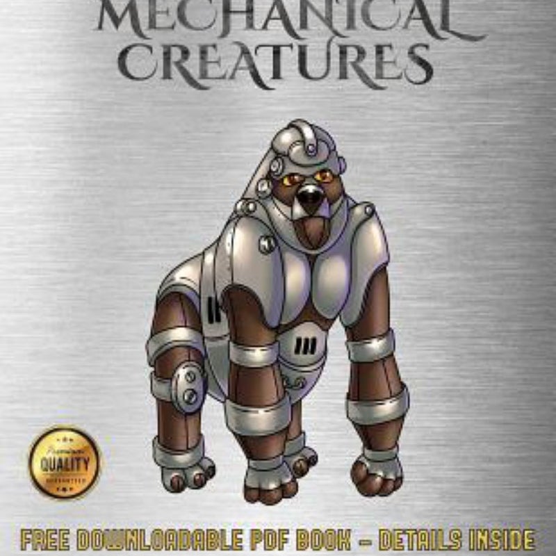 Adult Coloring Pages (Mysterious Mechanical Creatures) by James Manning