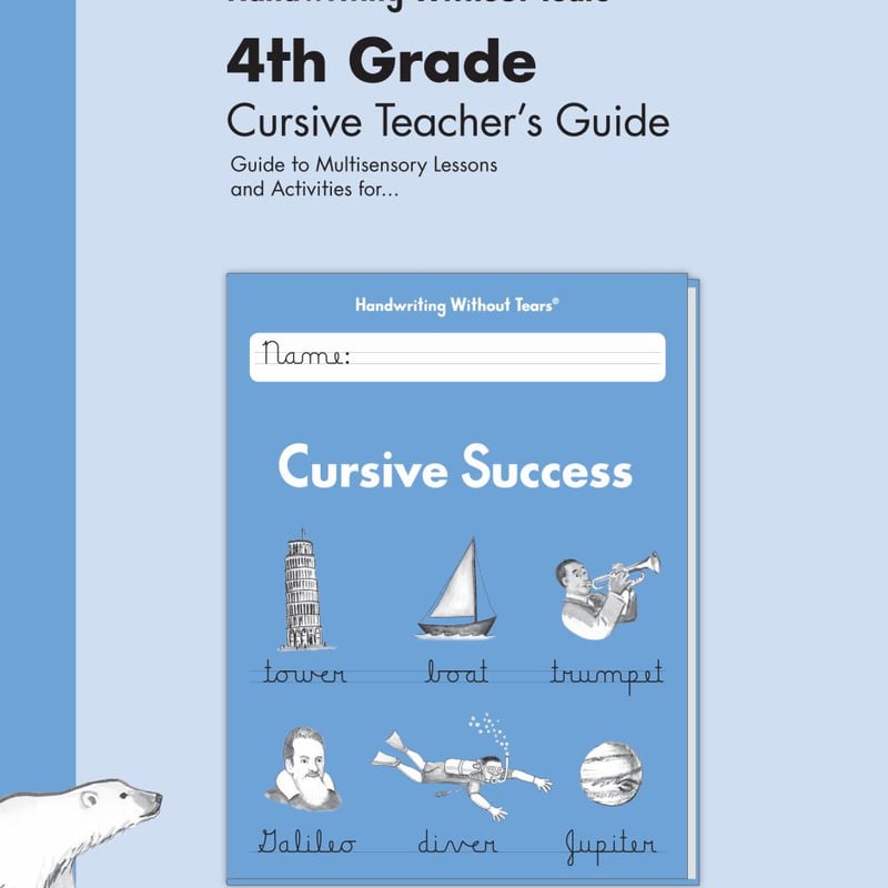 4th Grade Cursive Teacher's Guide by Emily F. Knapton