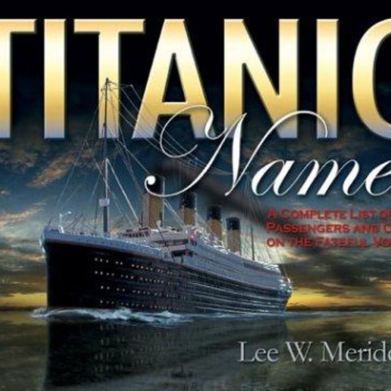 Titanic Names by Lee W. Meredith | Pangobooks