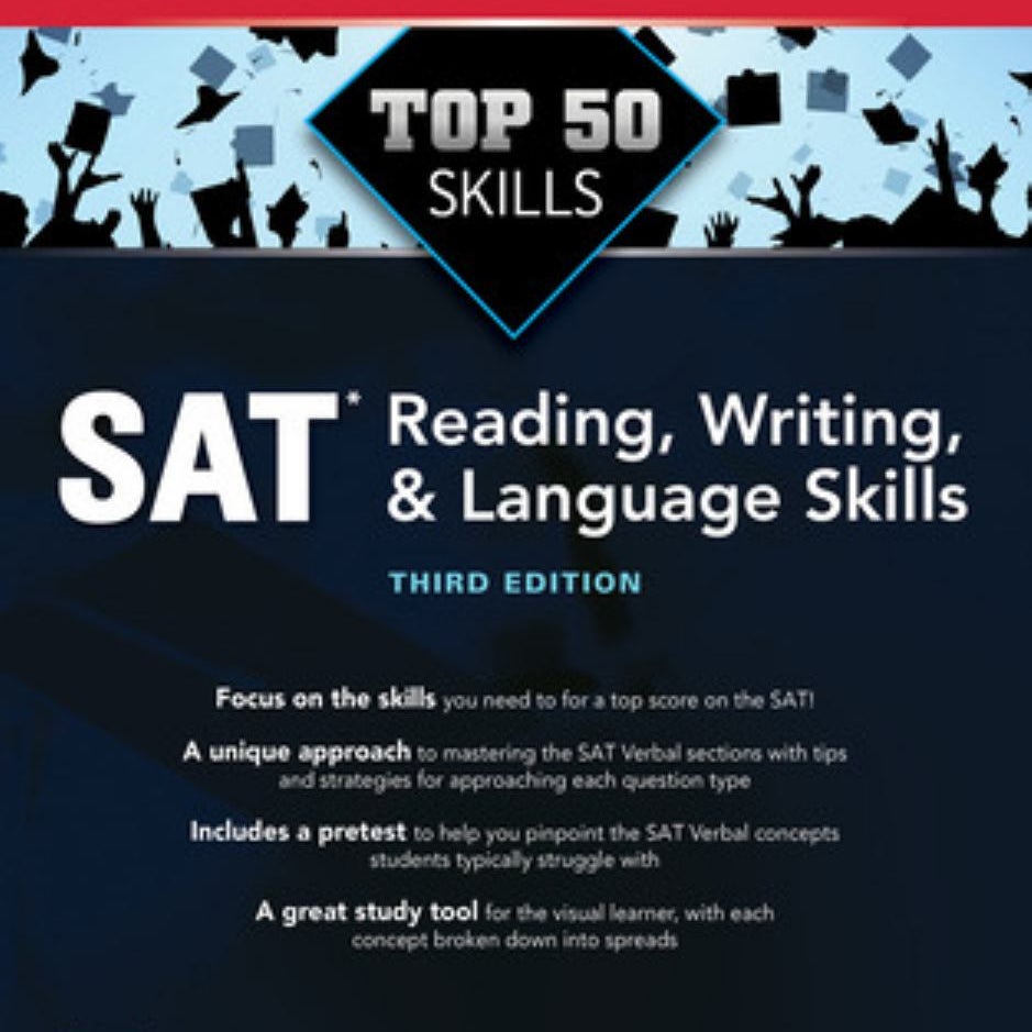 Top 50 SAT Reading, Writing, and Language Skills, Third Edition by Brian Leaf