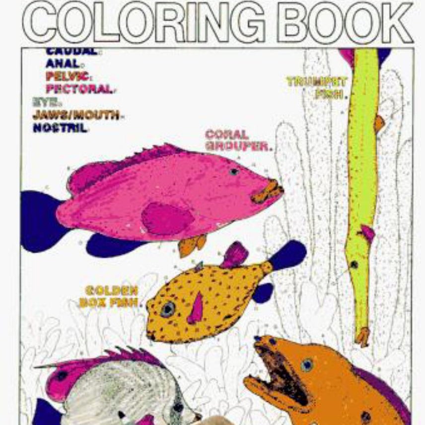 Marine Biology Coloring Book by Thomas M. Niesen