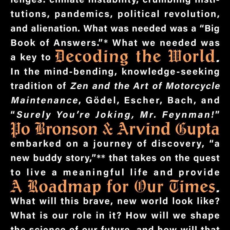 Decoding the World by Po Bronson, Arvind Gupta