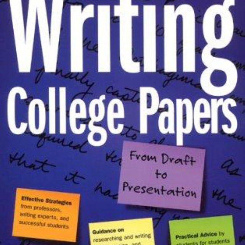 Yale Daily News Guide to Writing College Papers by Yale Daily News ...