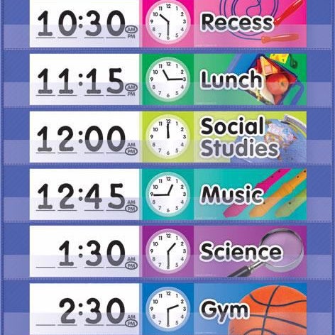 Daily Schedule Pocket Chart by Scholastic